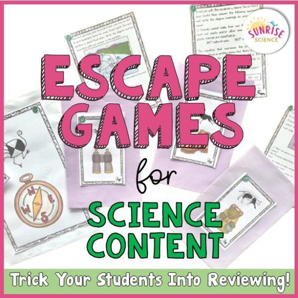Review Rigorous Science Content with Escape Games ⋆ Sunrise Science