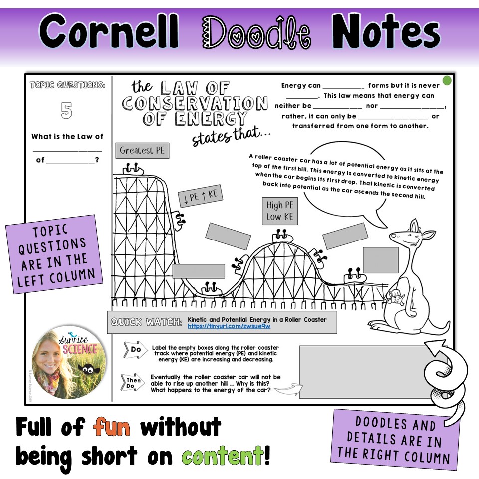 Optimize the Use of Cornell Doodle Notes in Your Science Class ⋆ ...