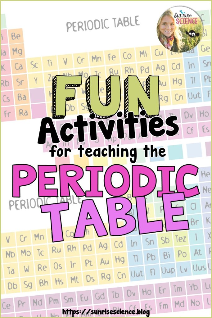 Fun Activities for Teaching the Periodic Table ⋆ Sunrise Science