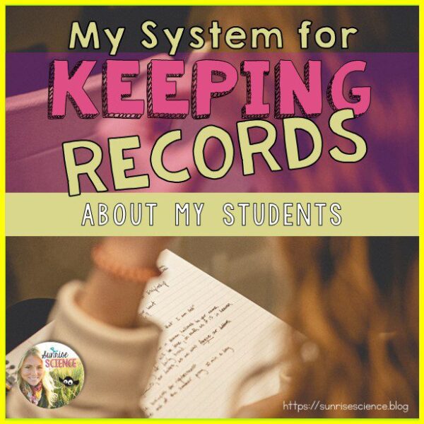 Student Record Keeping in Middle School ⋆ Sunrise Science